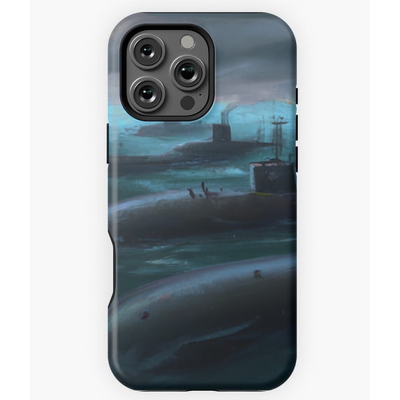 A Fleet of Submarines Naval Warfare Phone Case for iPhone 16 15 14 13 ...