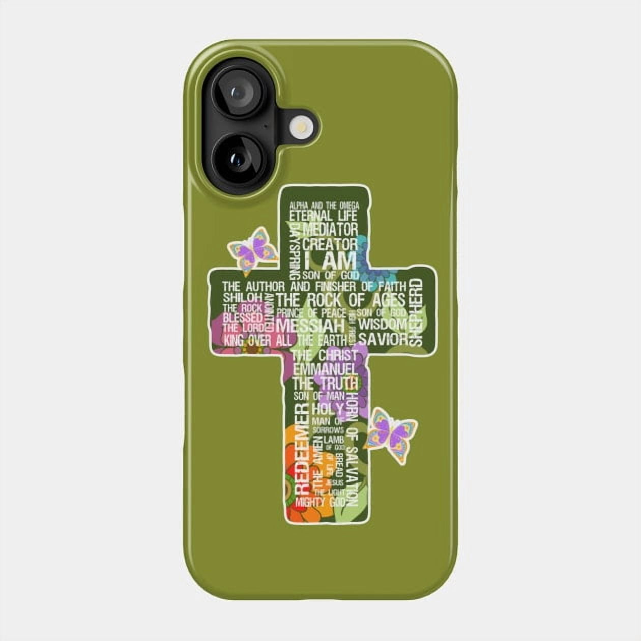 A Floral Jesus Names Cross with a Beautiful and Intricate Design Case ...