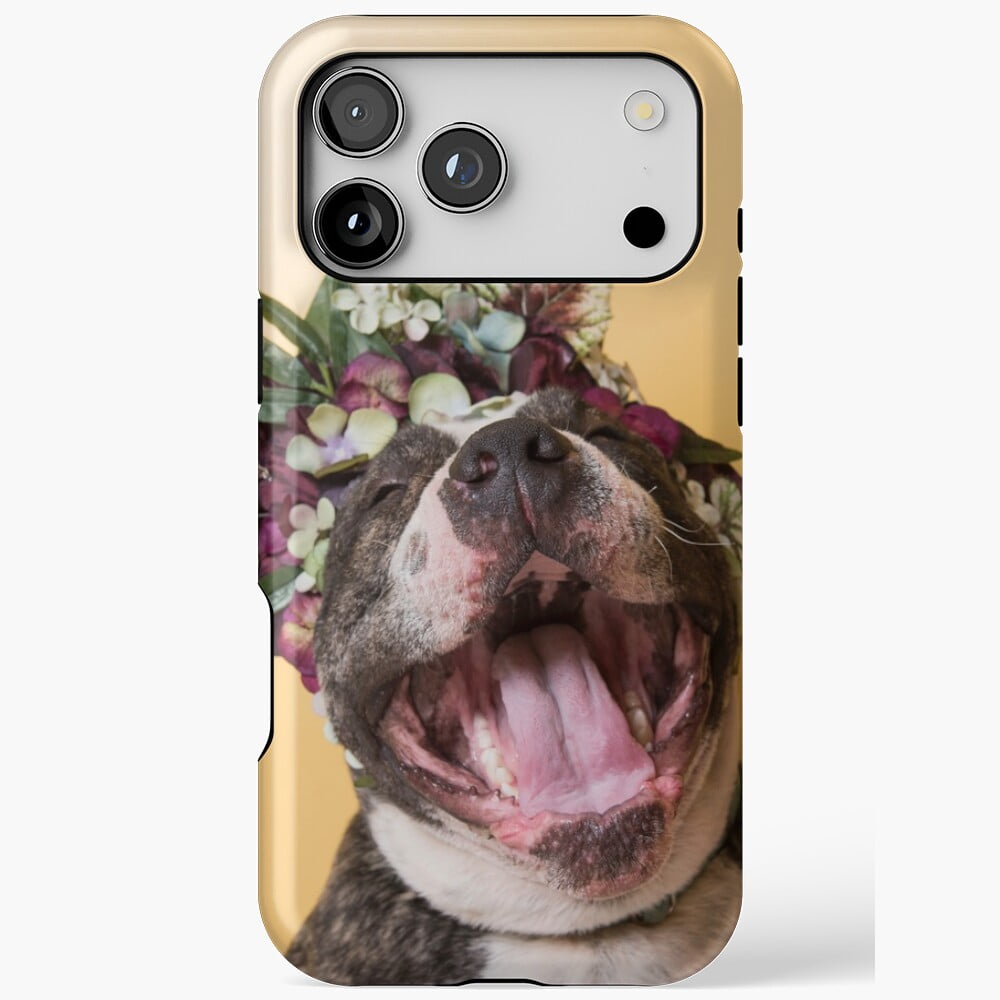 A Flower Power Themed Laughing Character Art iPhone 11 through 17 Pro ...
