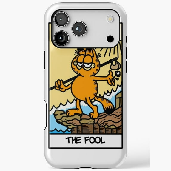 A Fool Tarot Card with a Famous Cartoon Cat Art iPhone 11 through 17 ...
