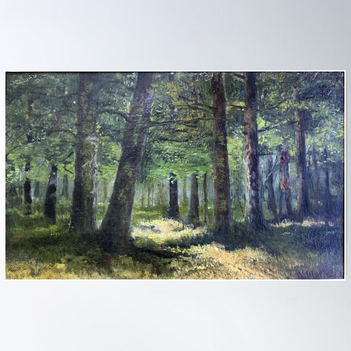 A Forest (Ivan Shishkin) Poster Wall Art, Modern Wall Decor For Living ...