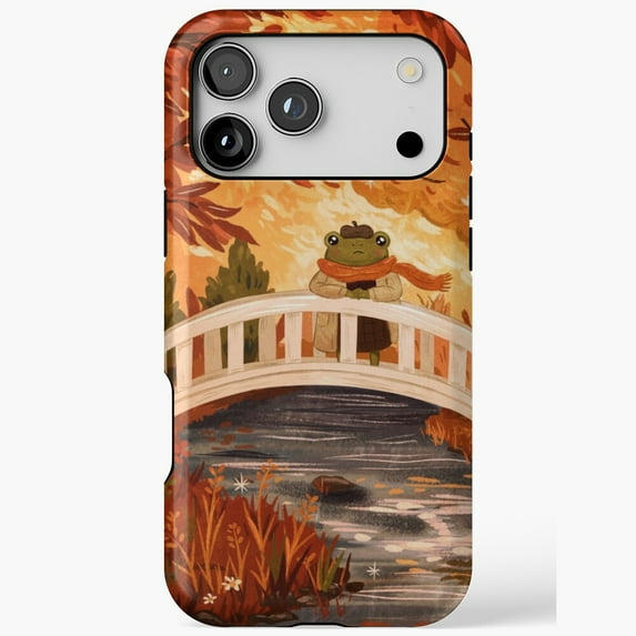 A Forlorn Frog Sitting Sadly in the Fall Art iPhone 11 through 17 Pro ...