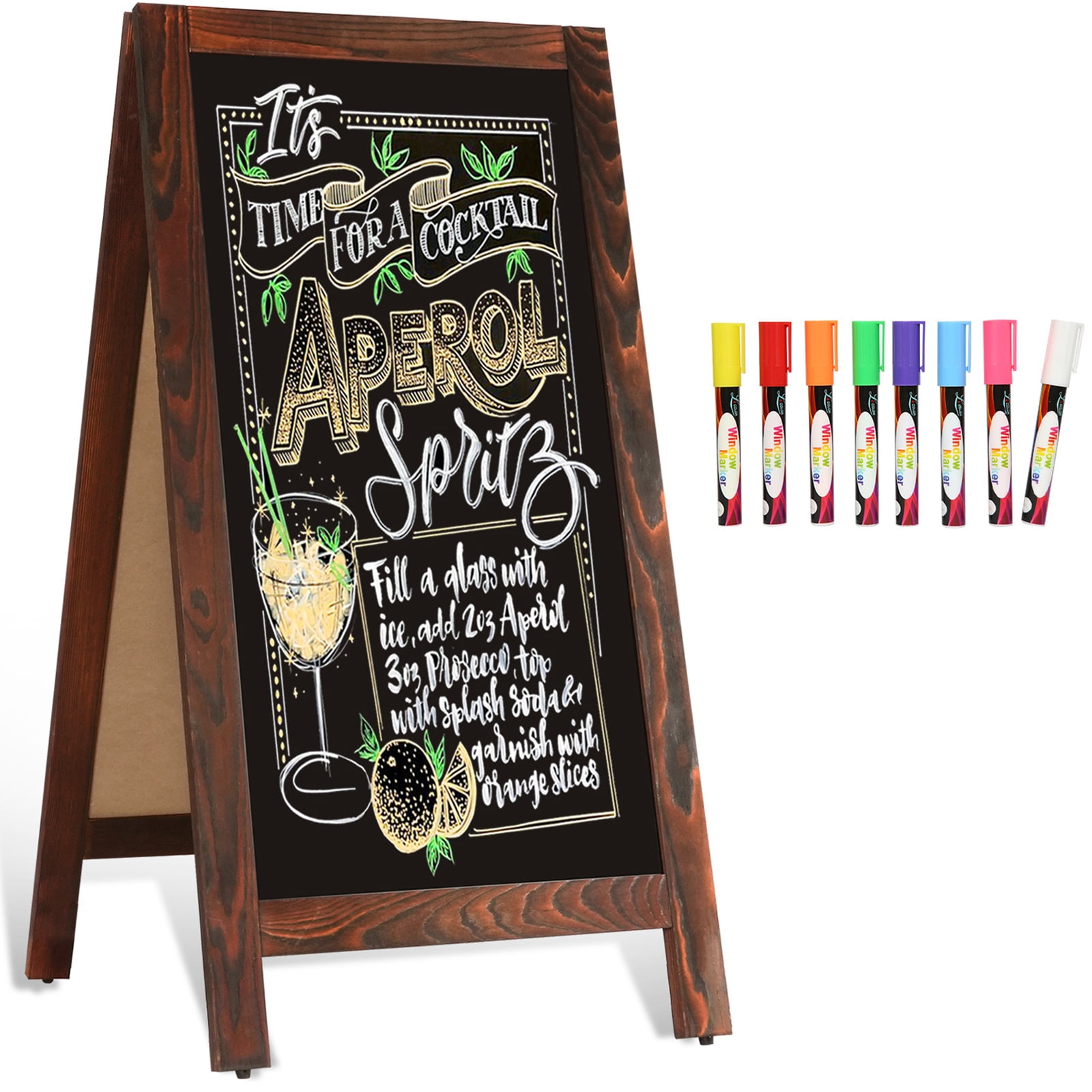 Walmart Black Friday Deals 2025 A-Frame Chalkboard, 40" x 20" Chalk ...