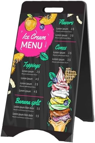 A-Frame Chalkboard Sign 15 x 30 Double Sided Displays Floor Standing ...