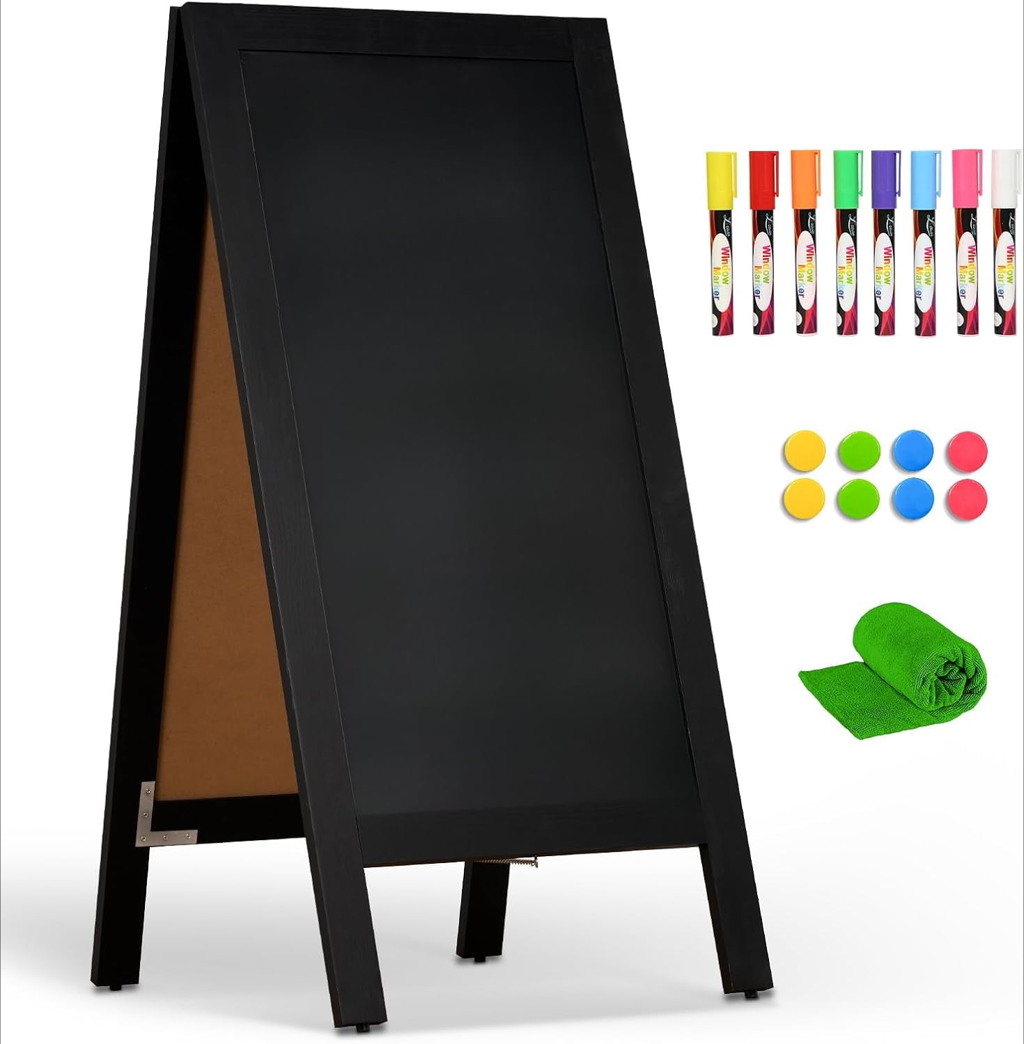 A-Frame Double Sided Magnetic Blackboard 40" x 20" for Restaurants ...