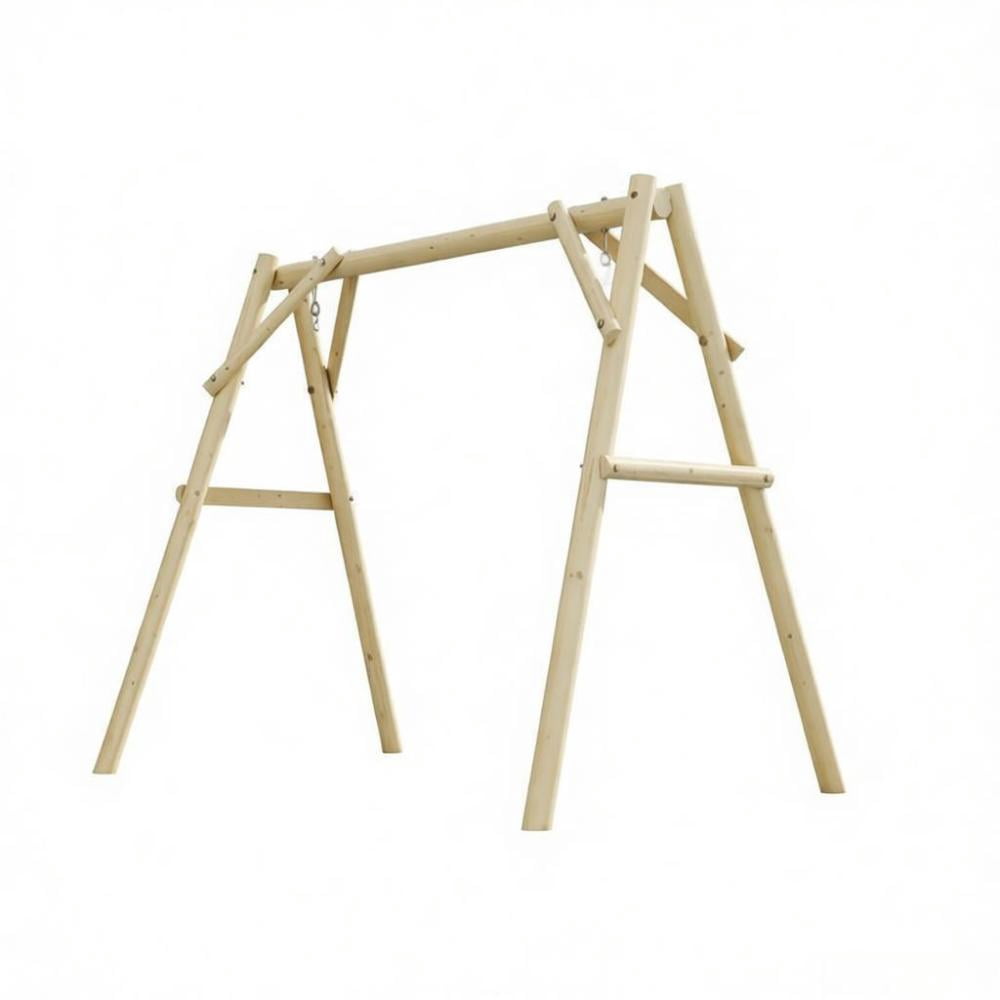 A-Frame Wooden Swing Stand, Natural Wood, 660 lbs Capacity - Walmart.com