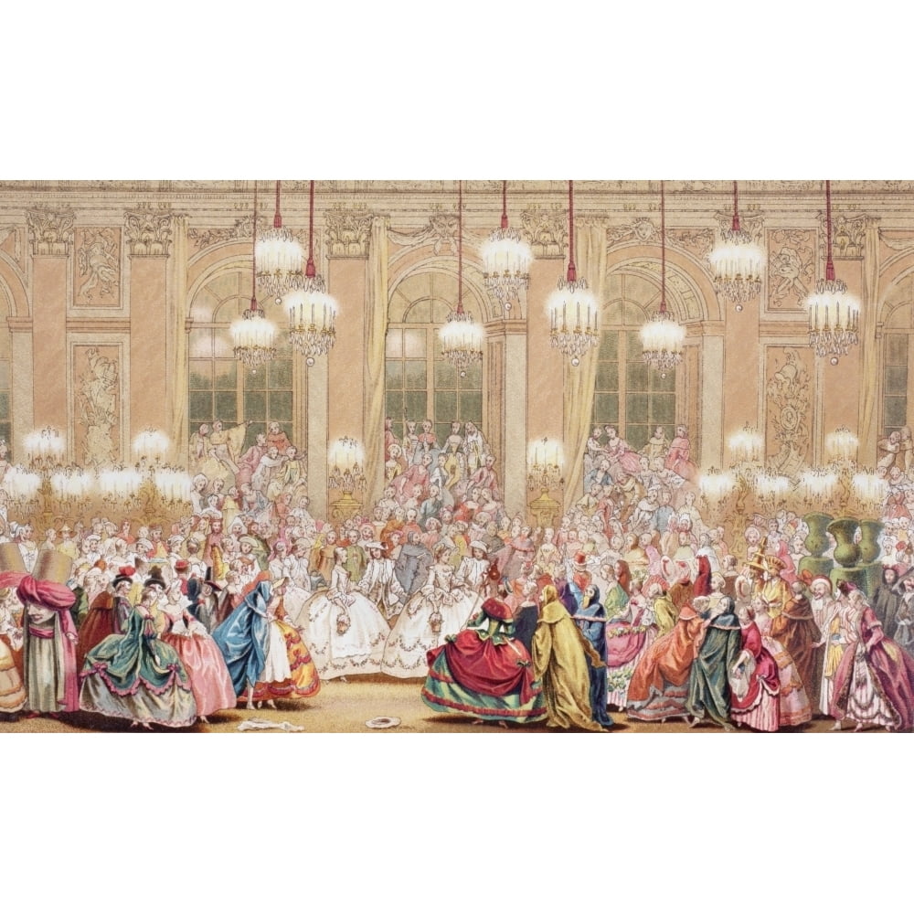 A French Masquerade Ball Celebrating The Marriage Of Louis Dauphin Of ...