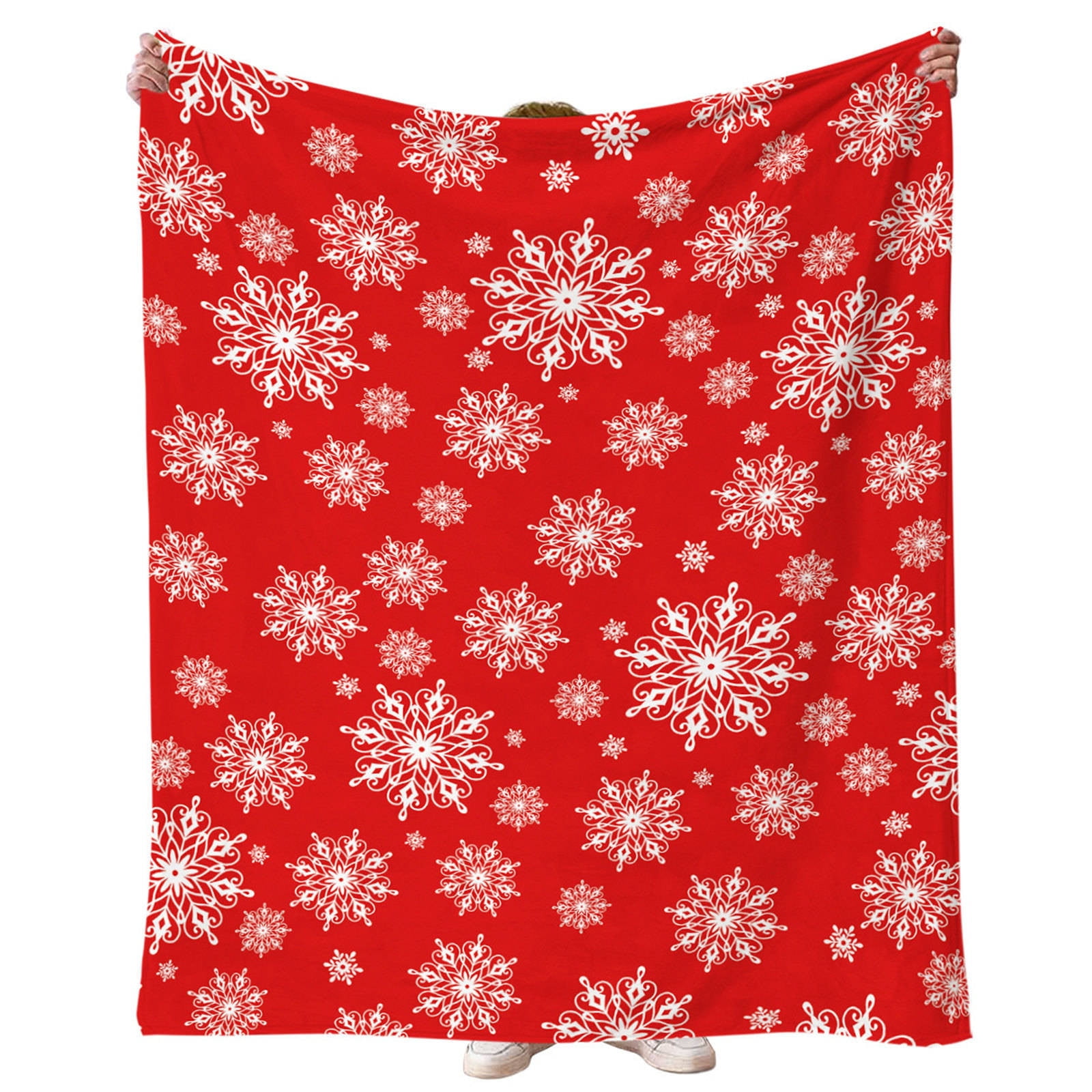 A French Plush Blanket Christmas Series Flannel Material Home Office ...