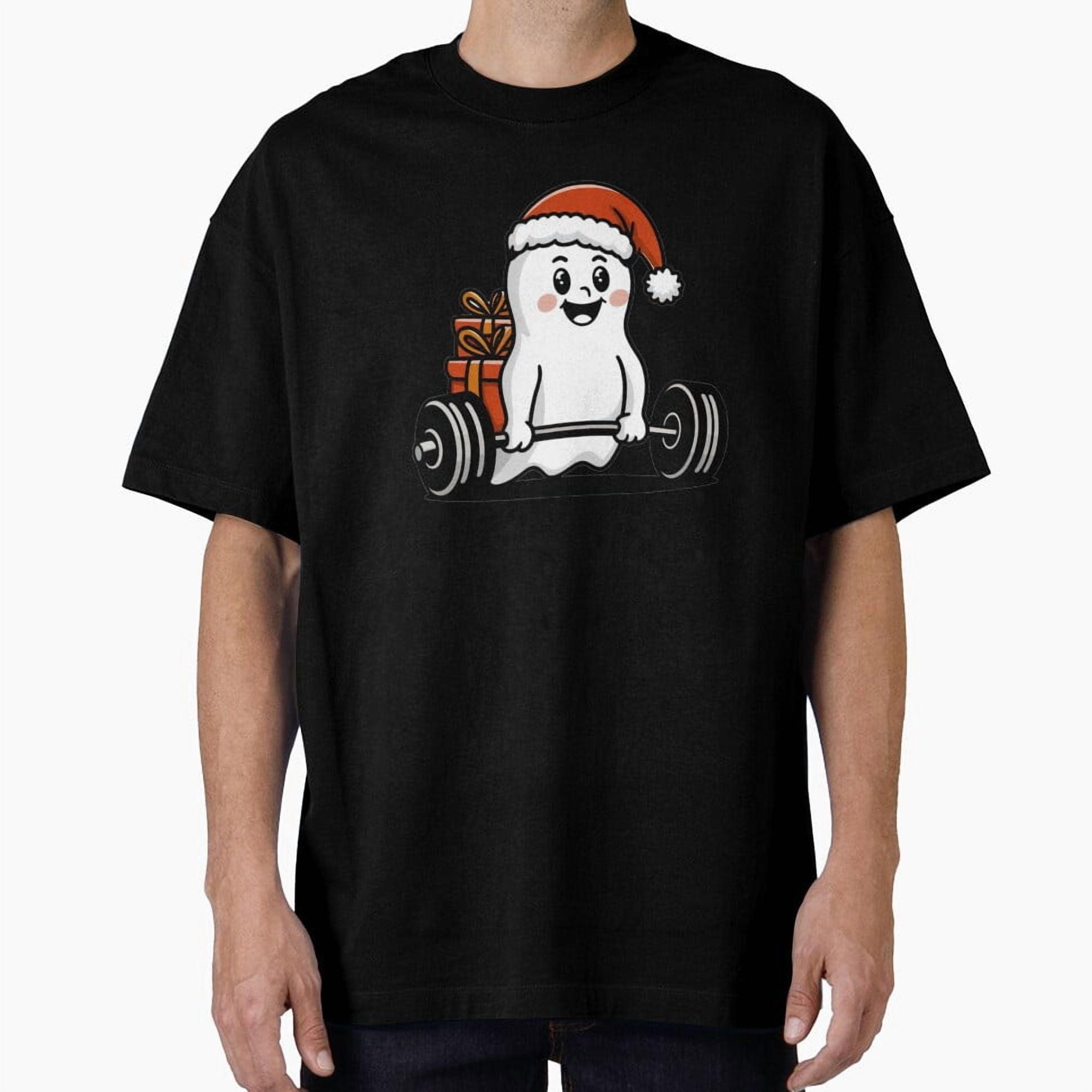 A Friendly Spirit Lifting a Heavy Barbell at the Gym Unisex T-Shirt, up ...