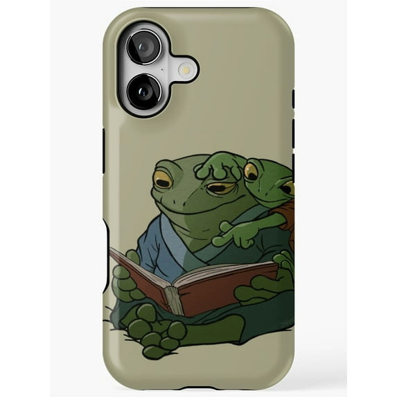 A Frog And His Son Storytime Phone Case for iPhone 11 12 13 14 15 16 17 ...