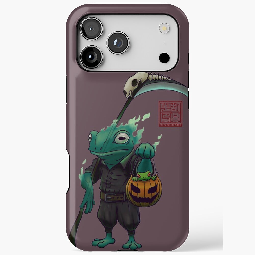 A Frog and His Son in Halloween Witch Costumes Fun Case for iPhone 11 ...