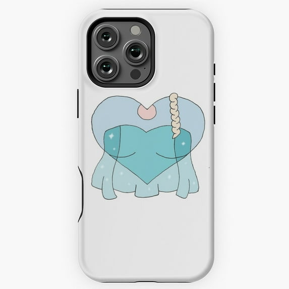 A Frozen Heart Blue Winter Abstract Design iPhone Case 17 through 11 ...