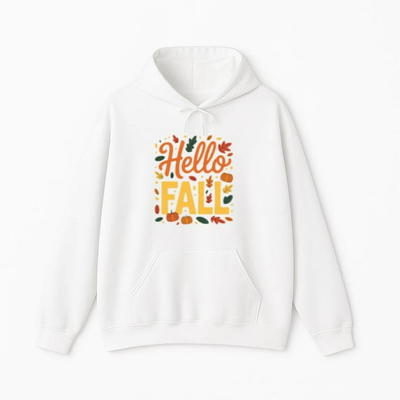 A Fun Autumn Fallen Leaves Design For Hello Fall Season Graphic Print ...