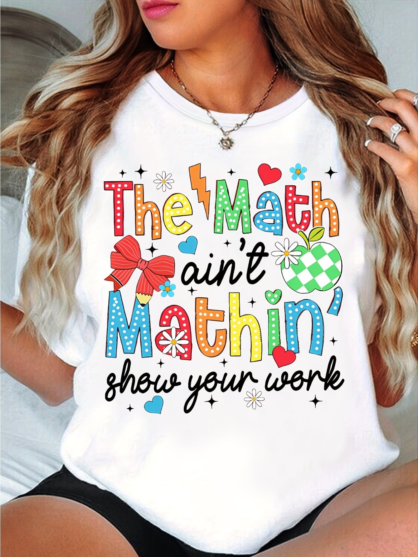 A Fun Math Teacher'S Graphic T-Shirt, Perfect for Math Enthusiasts, a ...