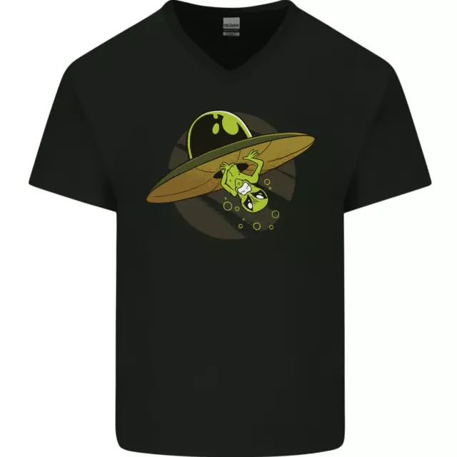 A Funny Alien Stuck In A Ufo Flying Saucer T-Shirt - Walmart.com