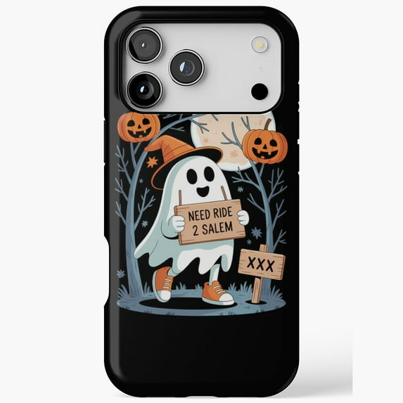 A Funny Halloween Ghost with a Creepy Boo Message Case for iPhone 11 to ...