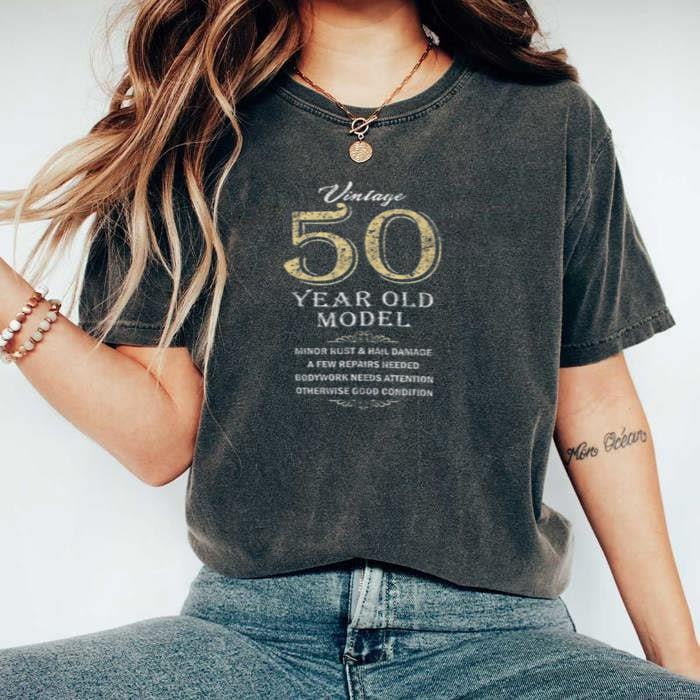 A Funny and Cheeky 50th Birthday Gift Idea for a Friend Comfort Color T-Shirt, up to size 4XL ...