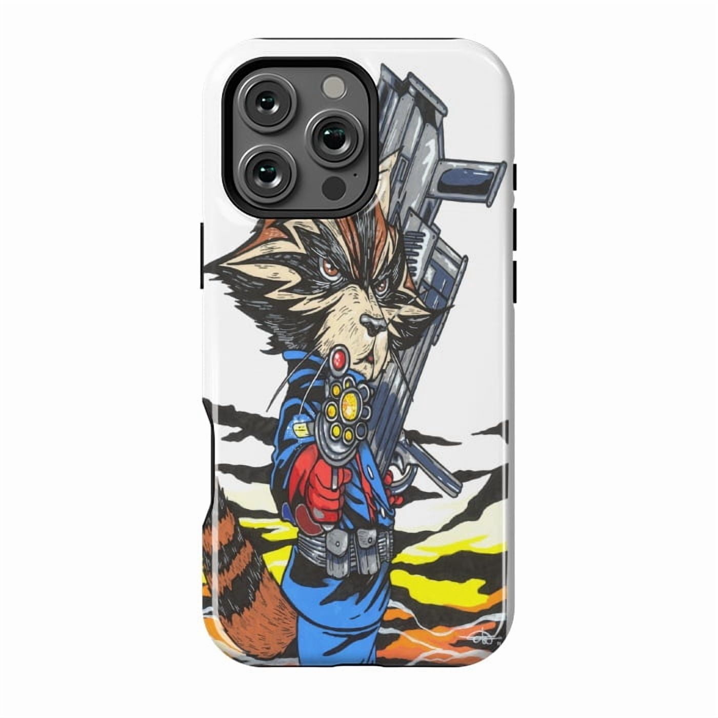 A Furry And Feisty Genetically Engineered Racoon Tough Case for iPhone ...
