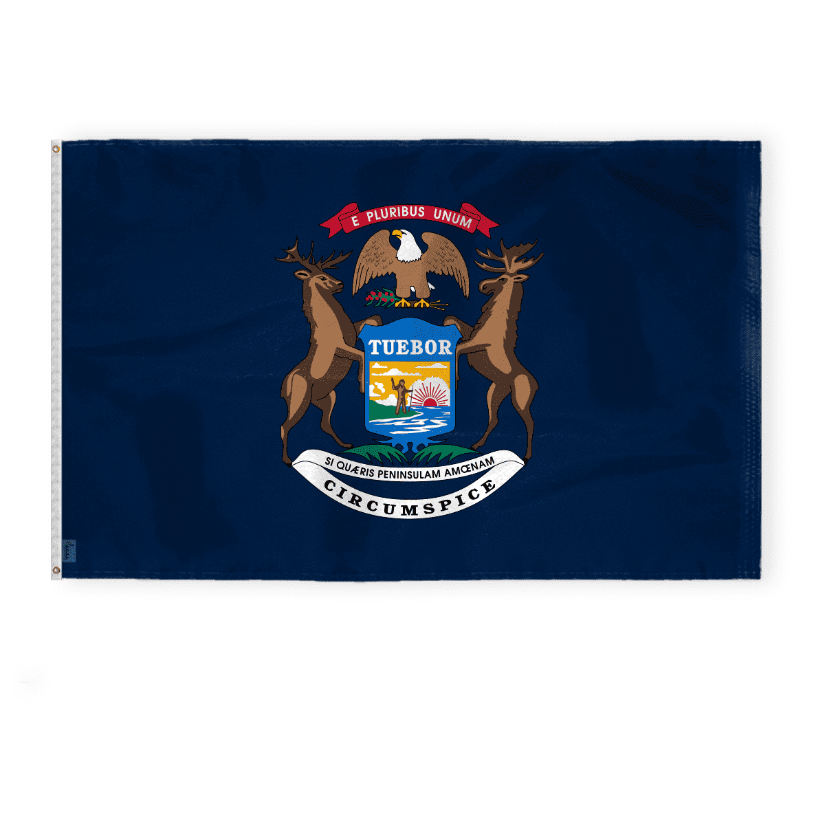 A.G.A.S Michigan State 5' x 8' 200 Denier Nylon Outdoor Flag and Banner ...