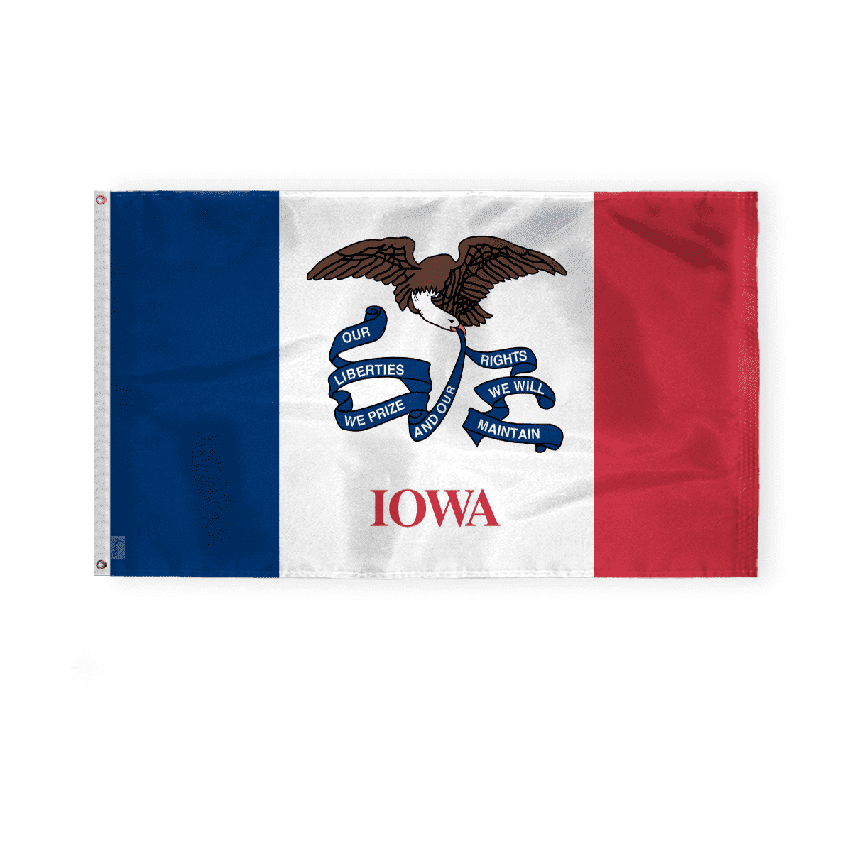 A.G.A.S Manufacturing Group 3x5 Ft Polyester Iowa State Flag, Indoor ...