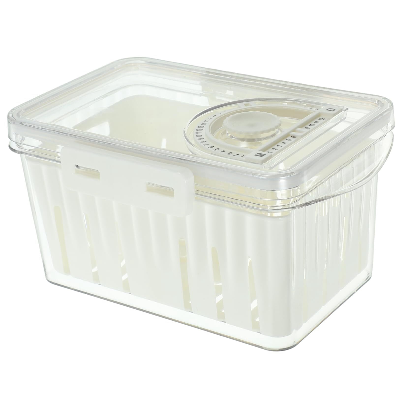A Ganizer Bins Sturdy Refrigerator Food Boxes Easy Drainage Storage for ...