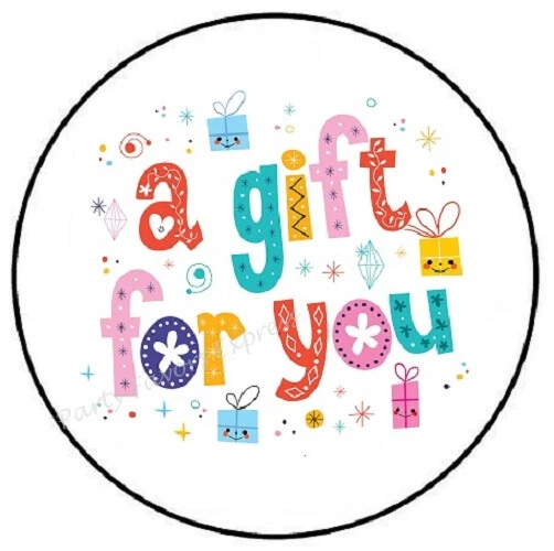 A Gift For You Stickers Party Favors Phone Decal Water Bottle Stickers ...
