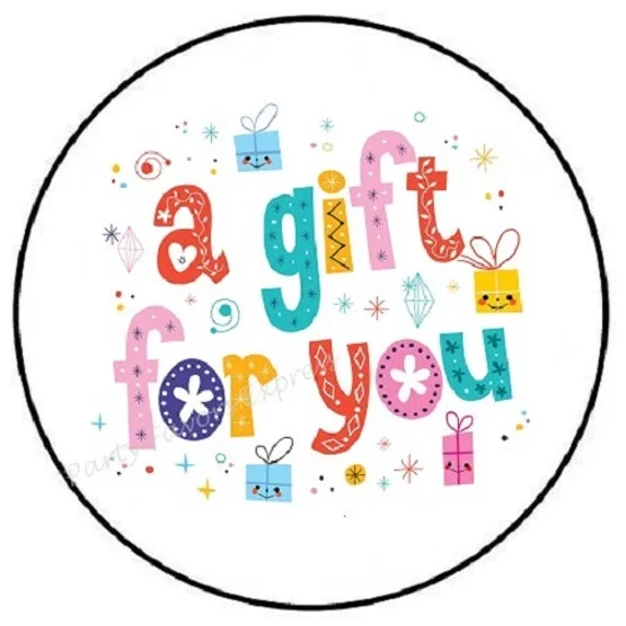 A Gift For You Stickers Party Favors Phone Decal Water Bottle Stickers ...