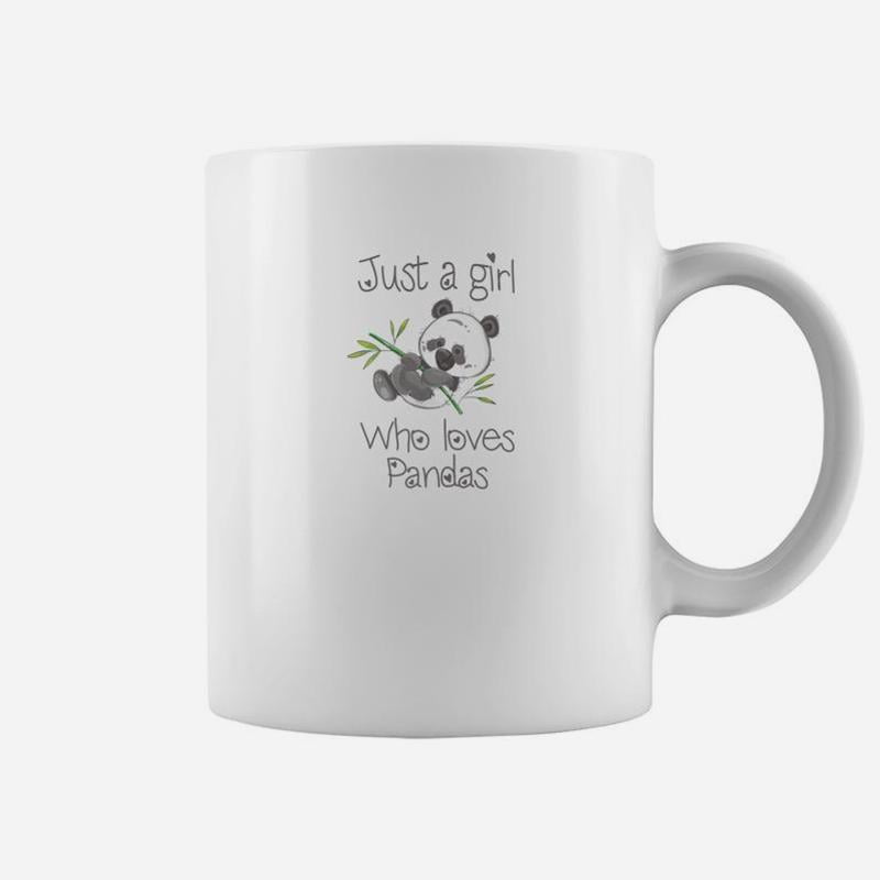 A Girl Who Loves Pandas Cute Funny Bear Panda Gift Coffee Mu - Walmart.com