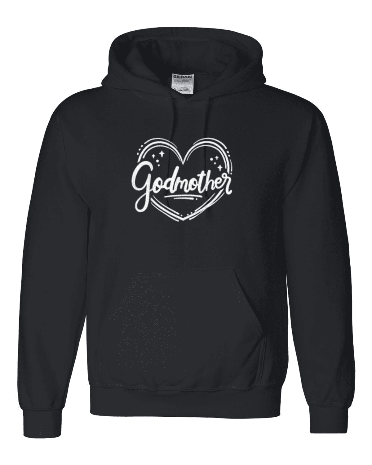 A Glamorous Sparkling Heart Design for the Best Godmother Ever! Hoodie ...