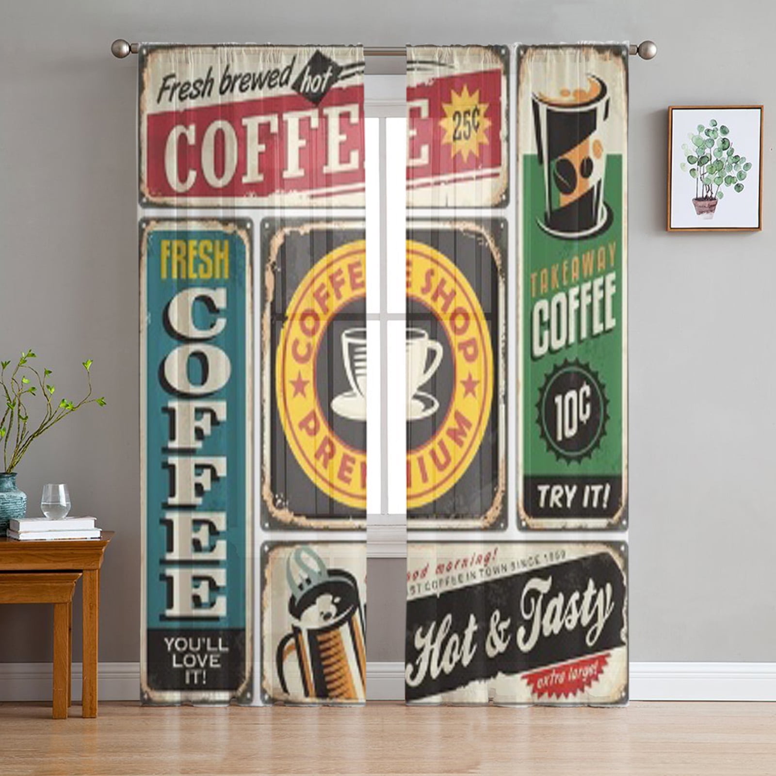 A Glass Of Beer Emblem Sheer Curtains for Living Room Transparent Tulle ...