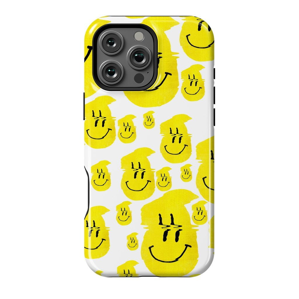 A Glitch Smiley Themed Distorted And Cheerful Tough Case for iPhone 11 ...