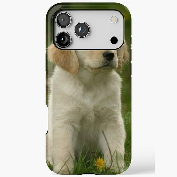 A Golden Retriever Puppy Themed Cute Dog Graphic iPhone 11 through 17 ...