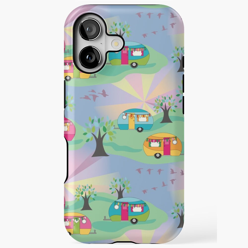 A Gone Glamping Design Protective Case for iPhone 11 12 13 14 15 16 17 ...