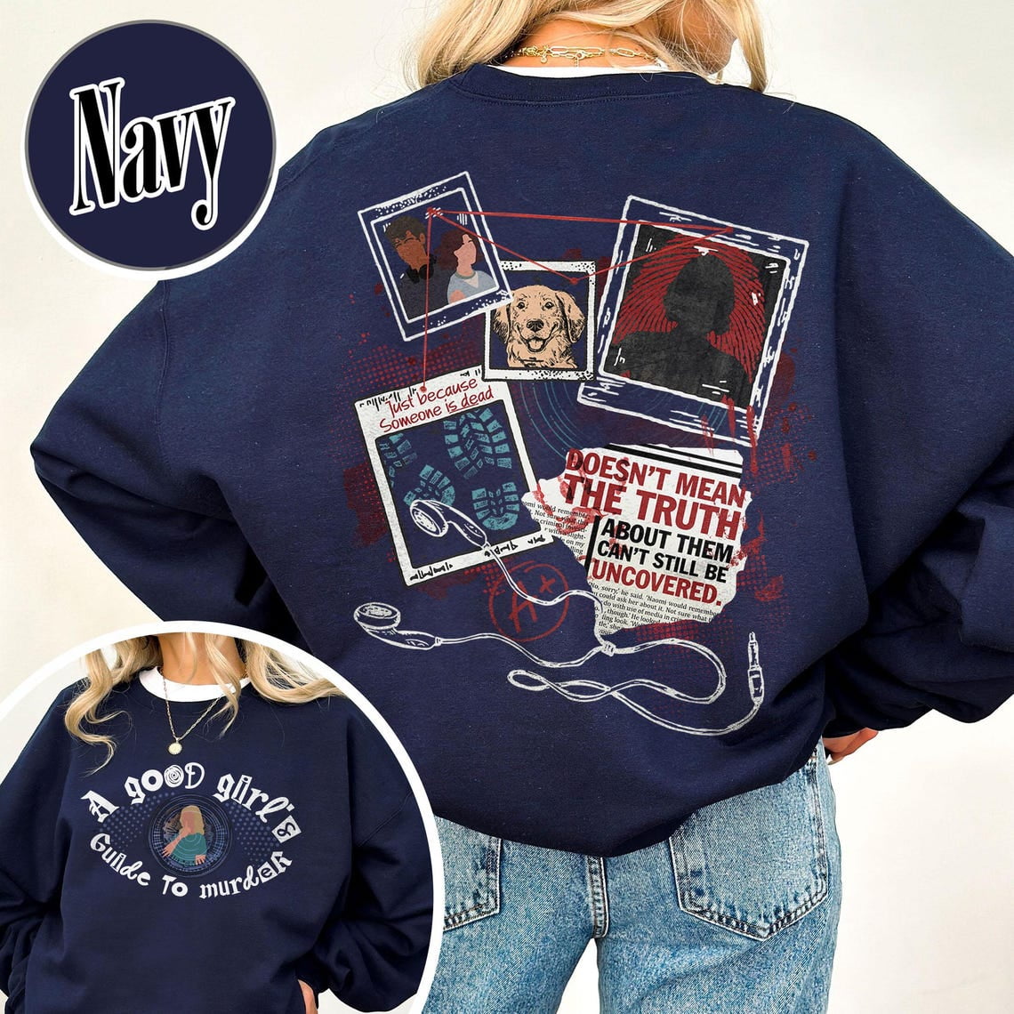 A Good Girl’s Guide To M.urder SweatShirt, Detective, Book Lover, Gift ...