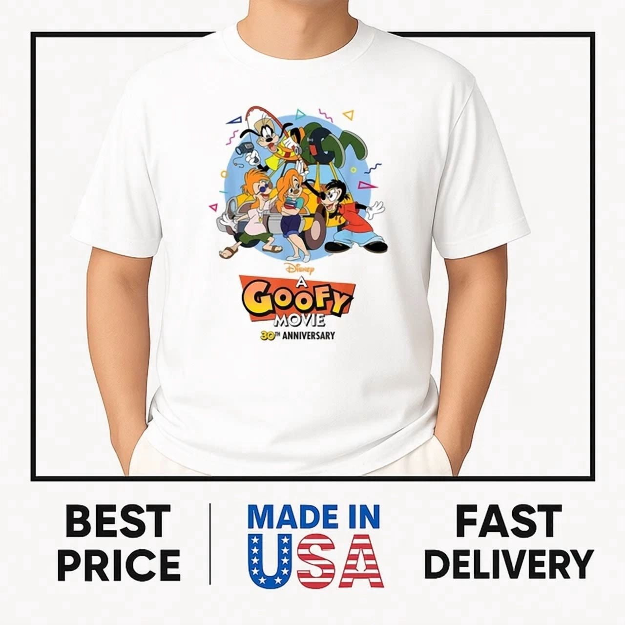 A Goofy Movie 30th Anniversary Retro ’90s Road Trip T-Shirt NEW TREND ...