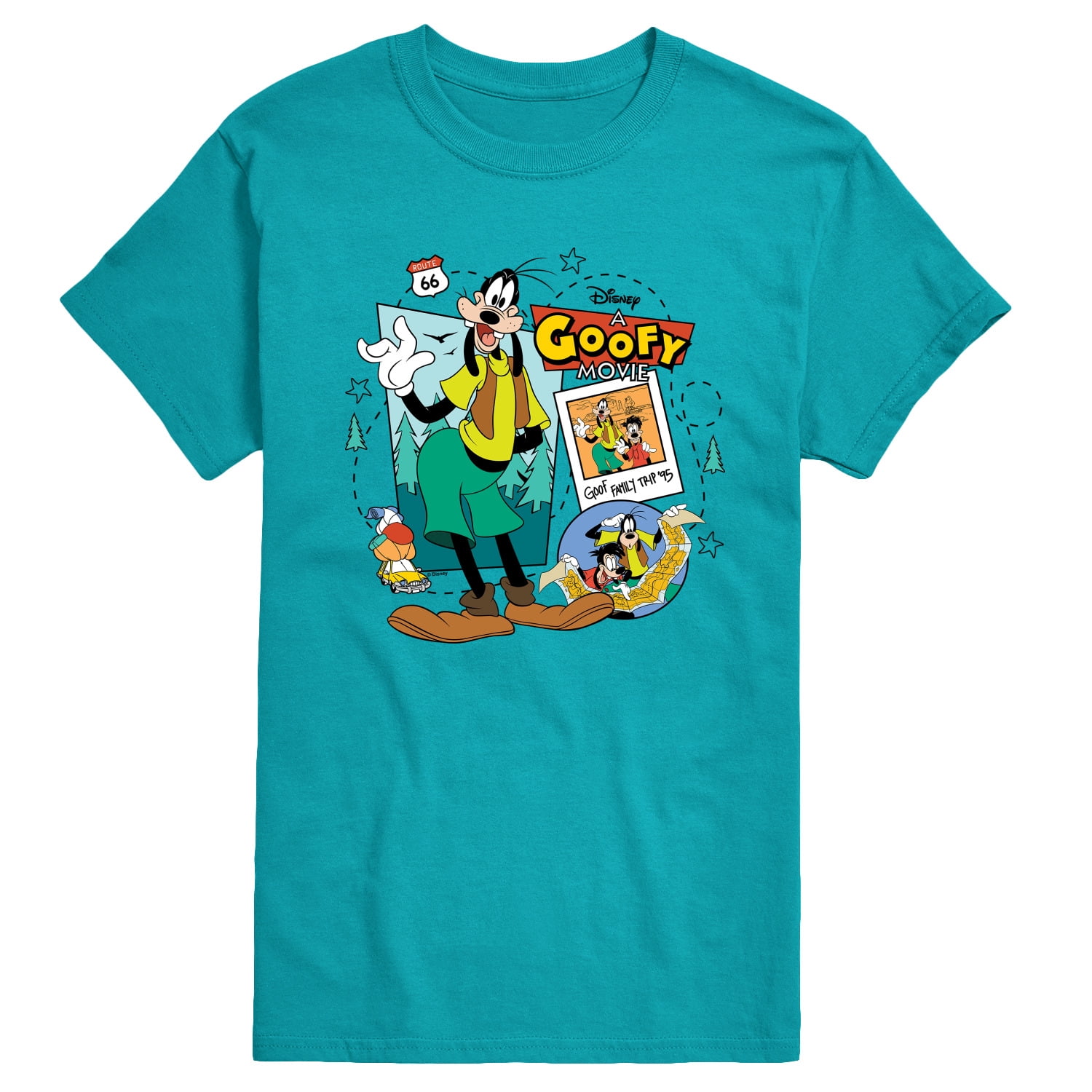 A Goofy Movie - Family Trip Collage - Men's Short Sleeve Graphic T ...