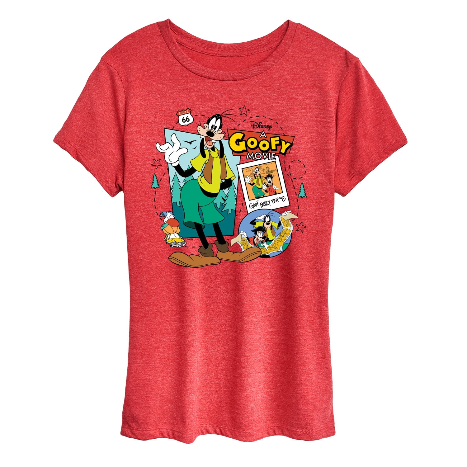 A Goofy Movie - Family Trip Collage - Women's Short Sleeve Graphic T ...
