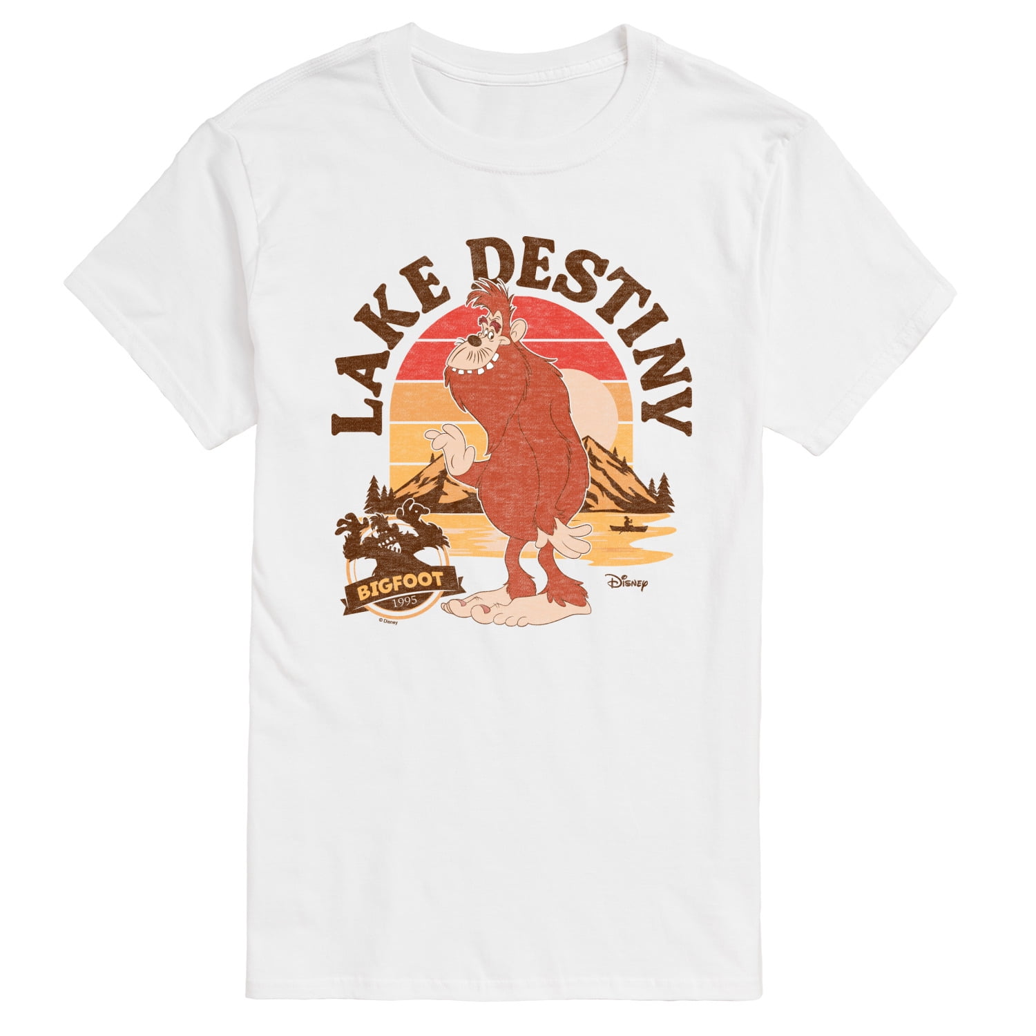 A Goofy Movie - Lake Destiny Bigfoot - Men's Short Sleeve Graphic T-Shirt - Walmart.com