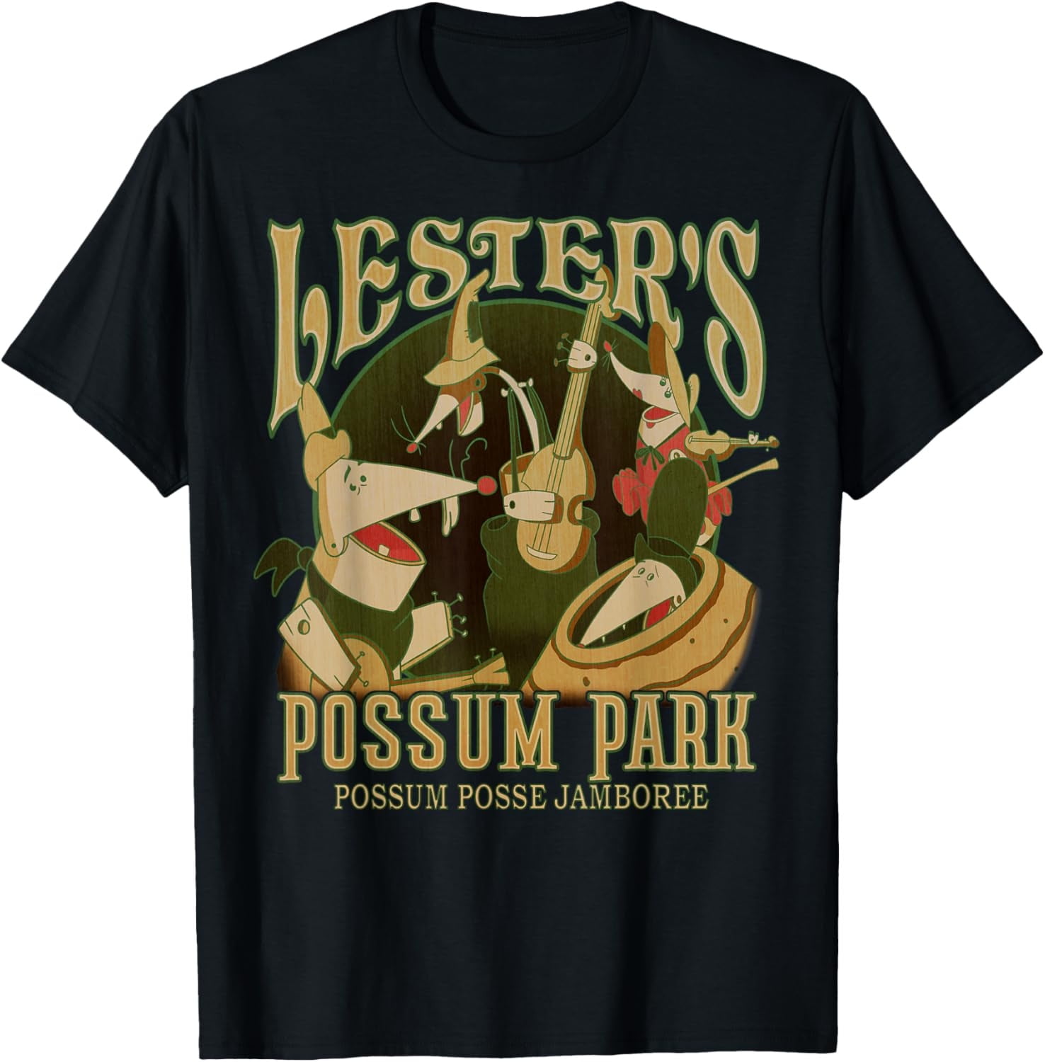 A Goofy Movie Lester's Possum Park Vintage Poster t shirt - Walmart.com