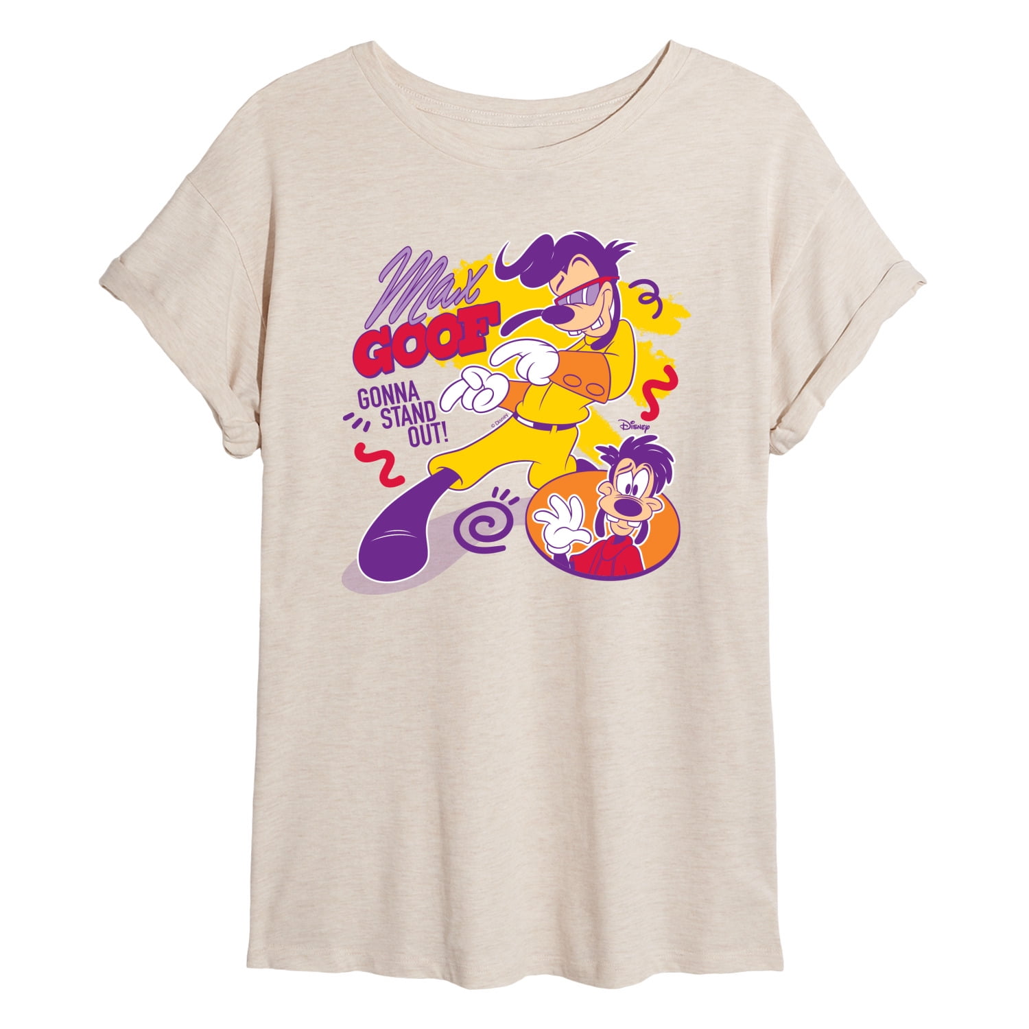 A Goofy Movie - Max Goof Gonna Stand Out - Womens Oversized Graphic T ...