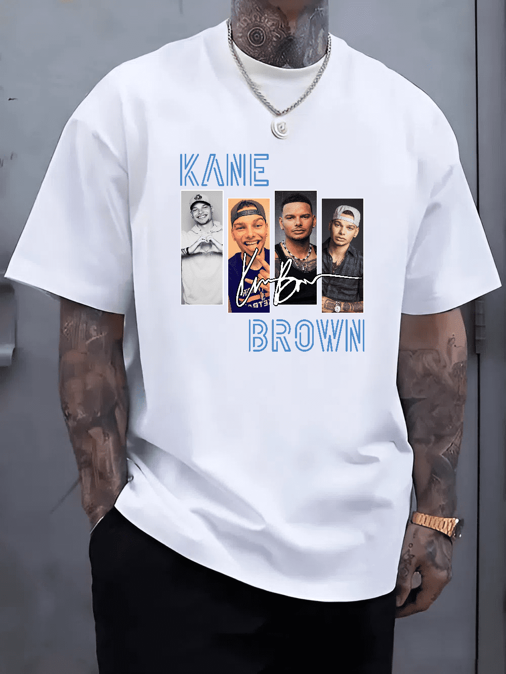 A Graphic of Kane Brown's Signature for the 2024 Music Tour Comfort ...