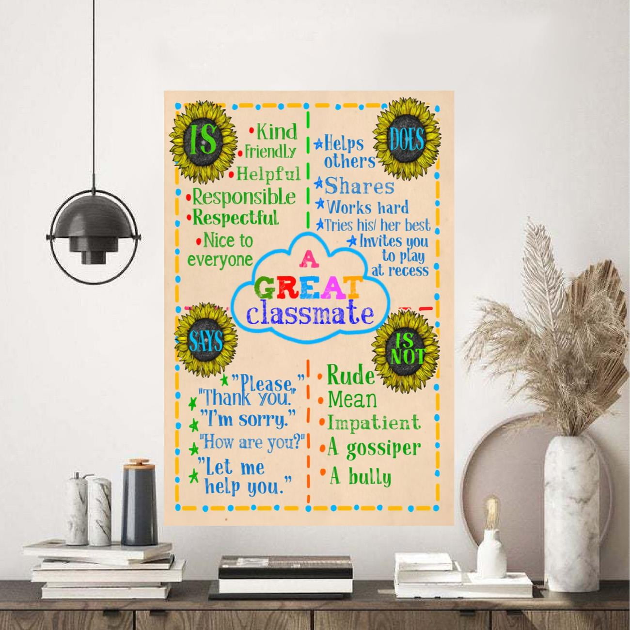 A Great Classmate Vertical Poster Classmate poster 11 x 17 Inch Poster ...