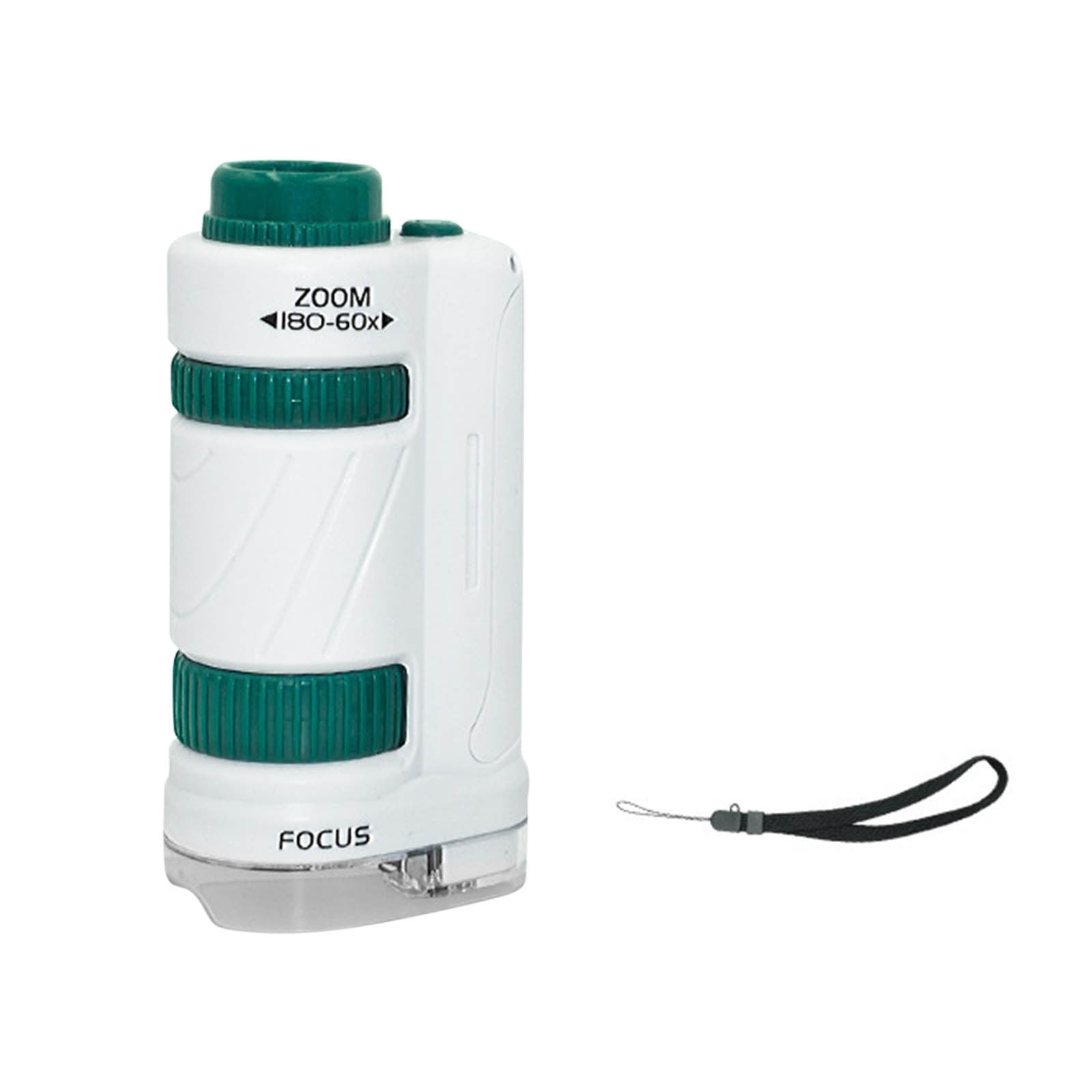 A Green And White Portable Handheld Led Light Microscope For Children ...