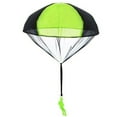 A Green Parachute Soldier Toy Hand Throw Flying Nylon Figure For Kids ...
