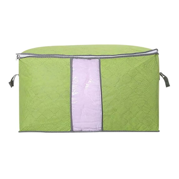 A Green Visual Storage Bag Quilt Storage Bag Non Woven Fabric Clothing ...
