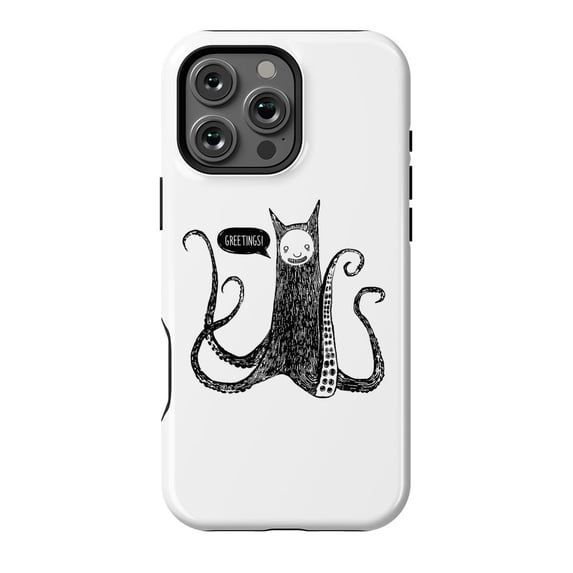 A Greetings From The Kraken Cat Themed Humorous Tough Case for iPhone ...