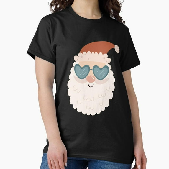 A Groovy St. Nick Claus A Cute Holiday Design A Funny Retro 70s Style ...