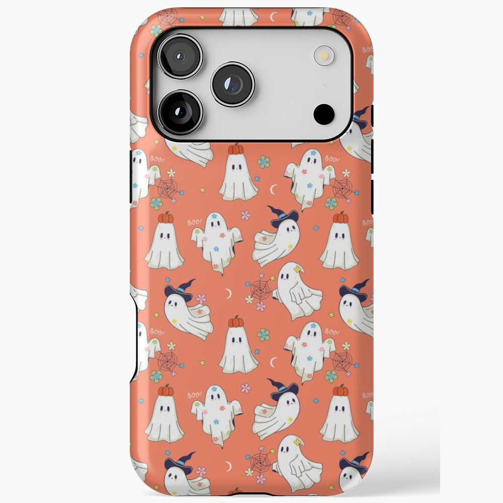 A Group of Magical Cute Happy Little Ghosts iPhone 11 through 17 Pro ...