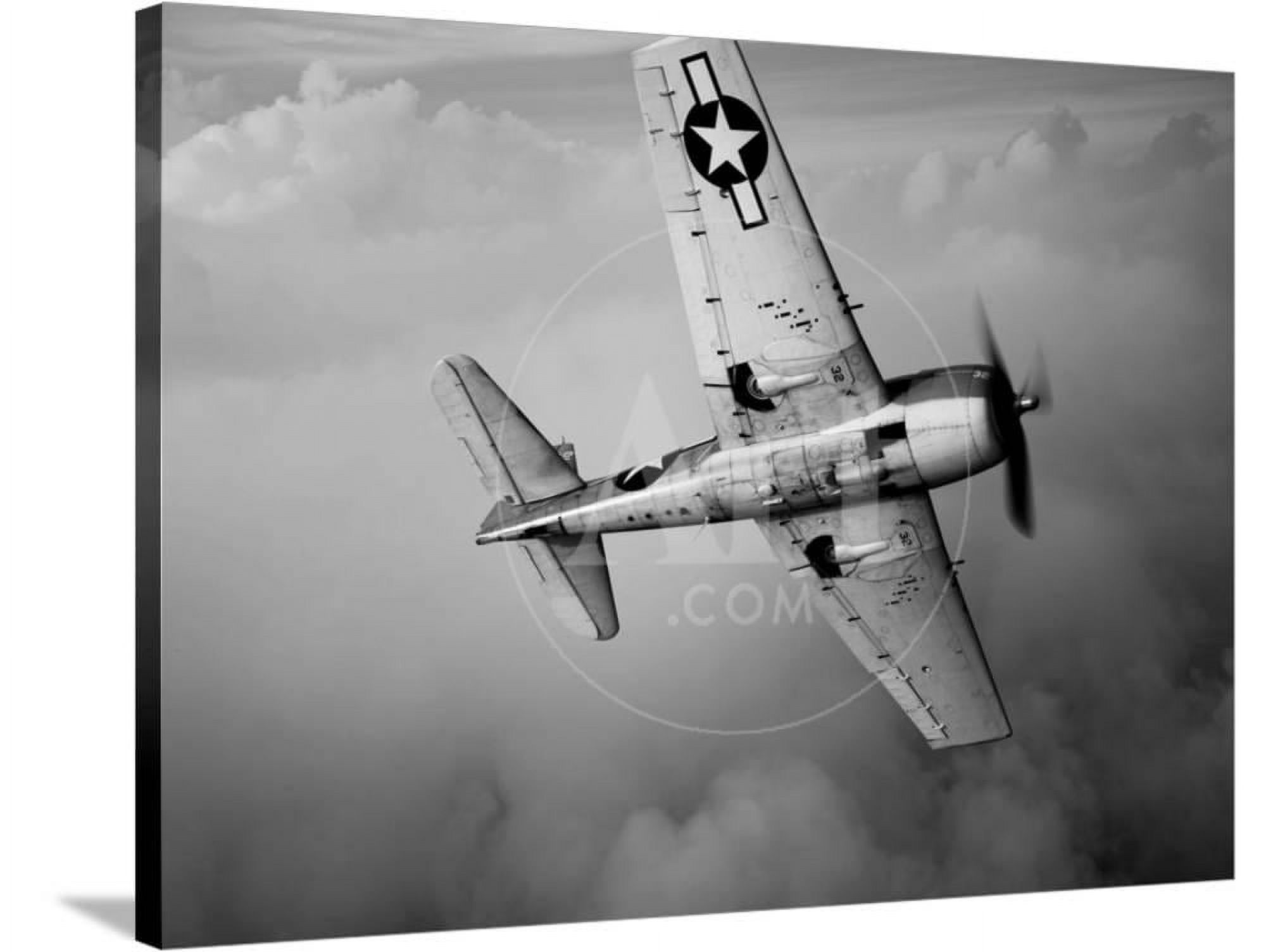 A Grumman F6F Hellcat Fighter Plane in Flight, Scenic Transportation ...