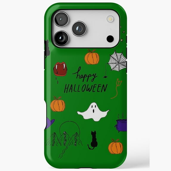 A Halloween Fever with Creepy Ghosts and Ghouls Art Case for iPhone 11 ...